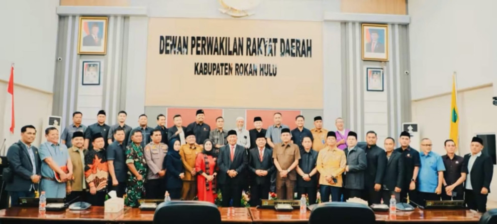 Dewan Perwakilan Rakyat Rohul (DPRD) Menggelar Rapat Paripurna Penetapan Calon Bupati Dan wakil ...